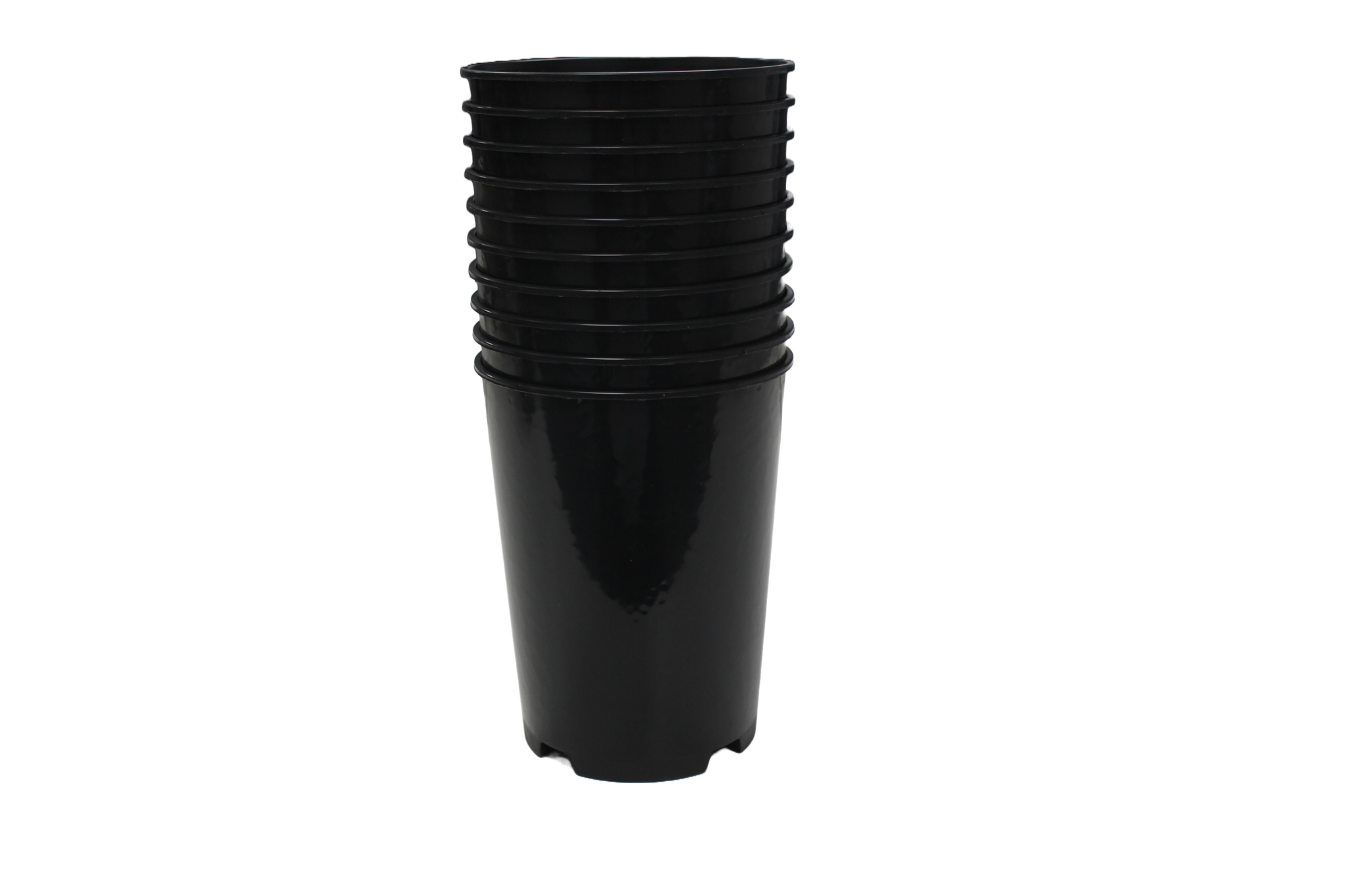 Kingston Tools 10x Extra Tall & Deep Premium Black Plant Pots Recycled